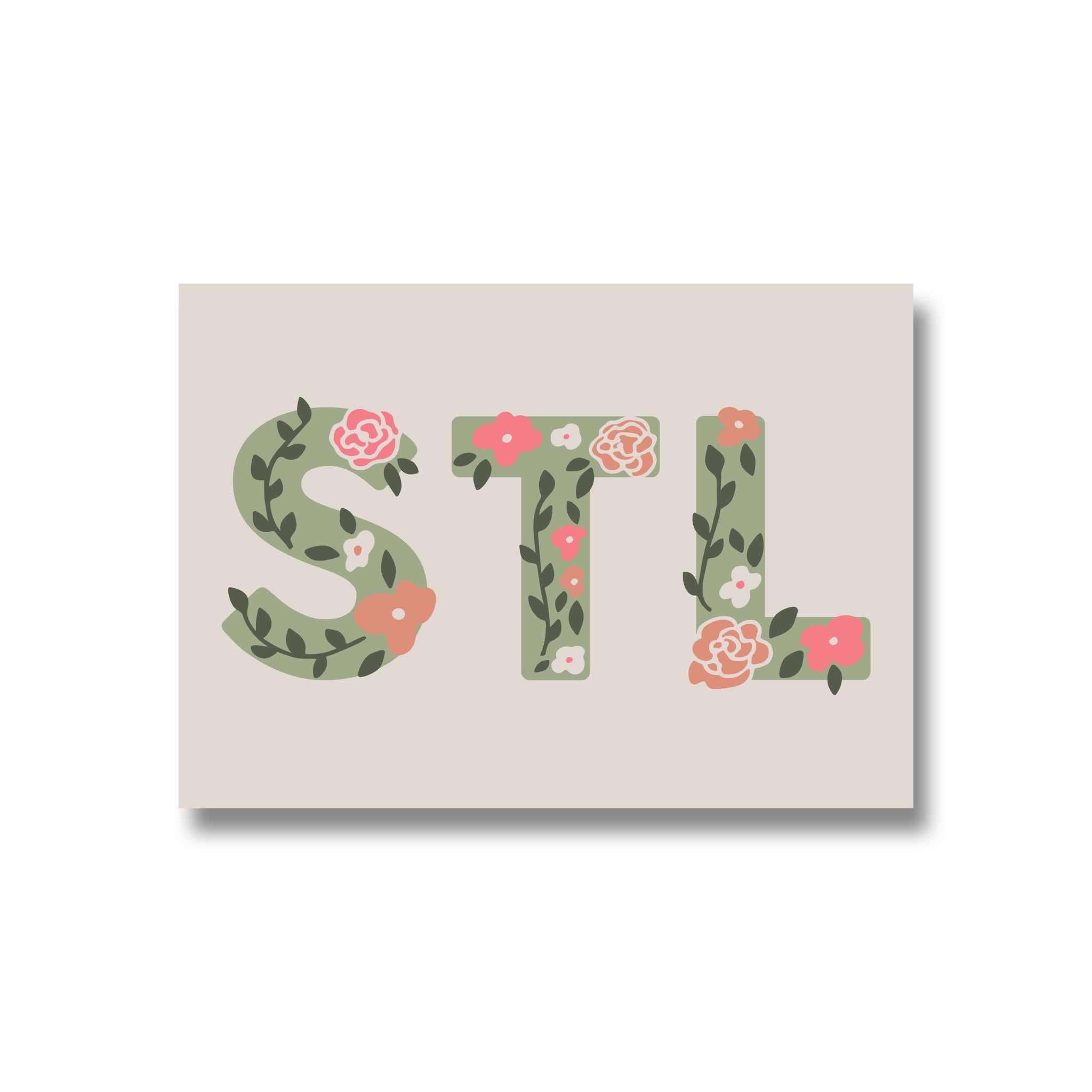 STL Floral 5" x 7" Art Print – Series Six