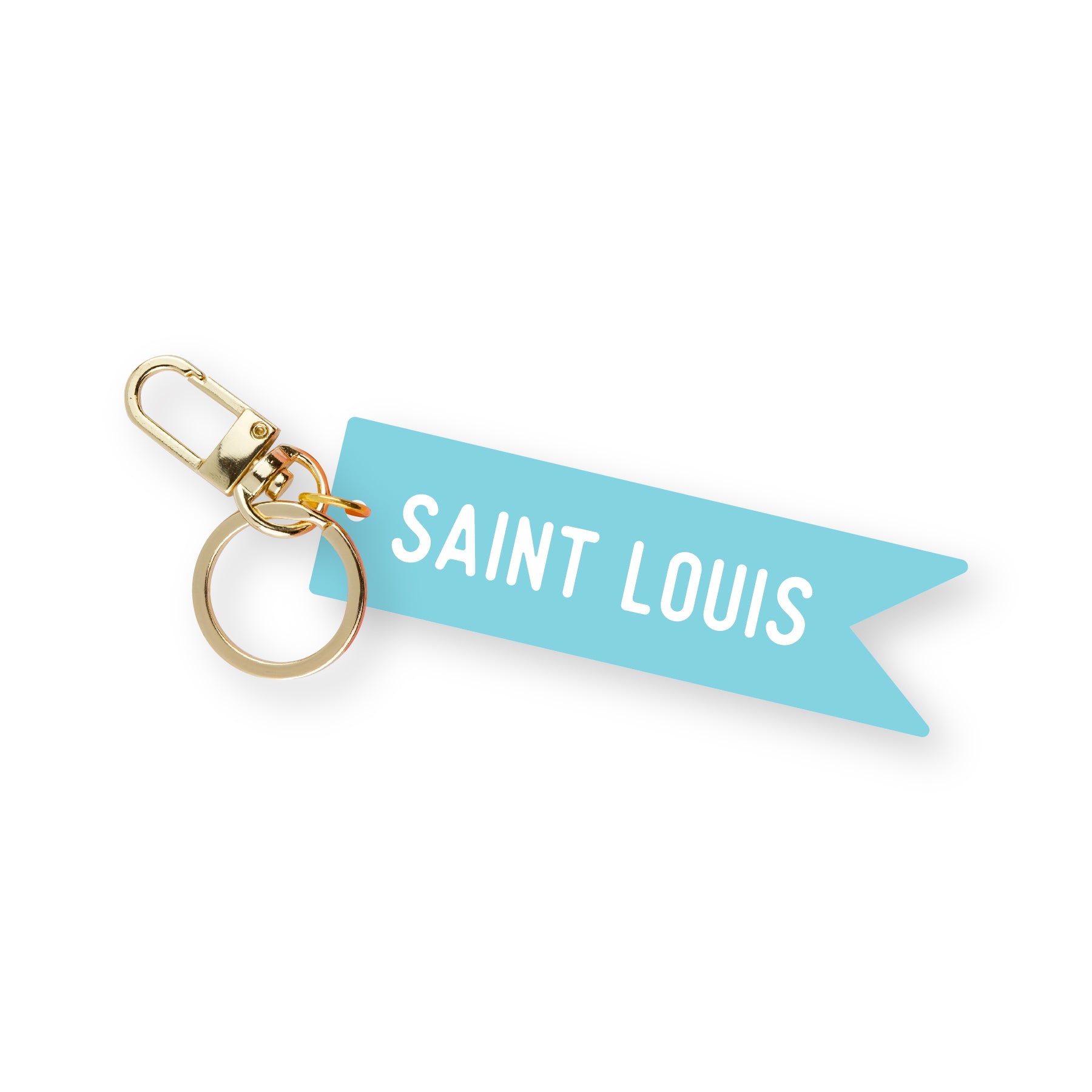 Saint Louis Pennant Keychain - Light Blue – Series Six