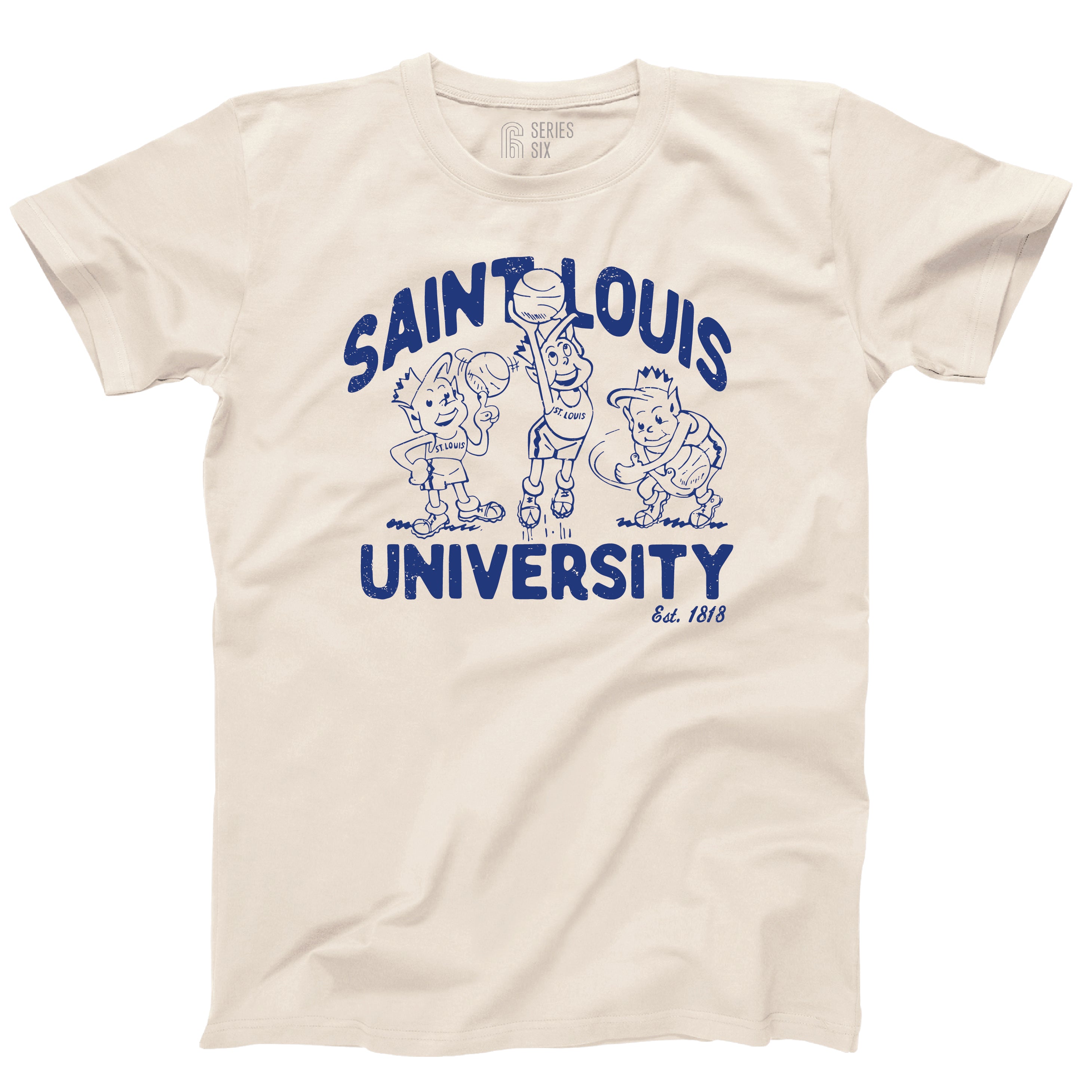 SLU Vintage Basketball Unisex Short Sleeve T-Shirt - Tan – Series Six