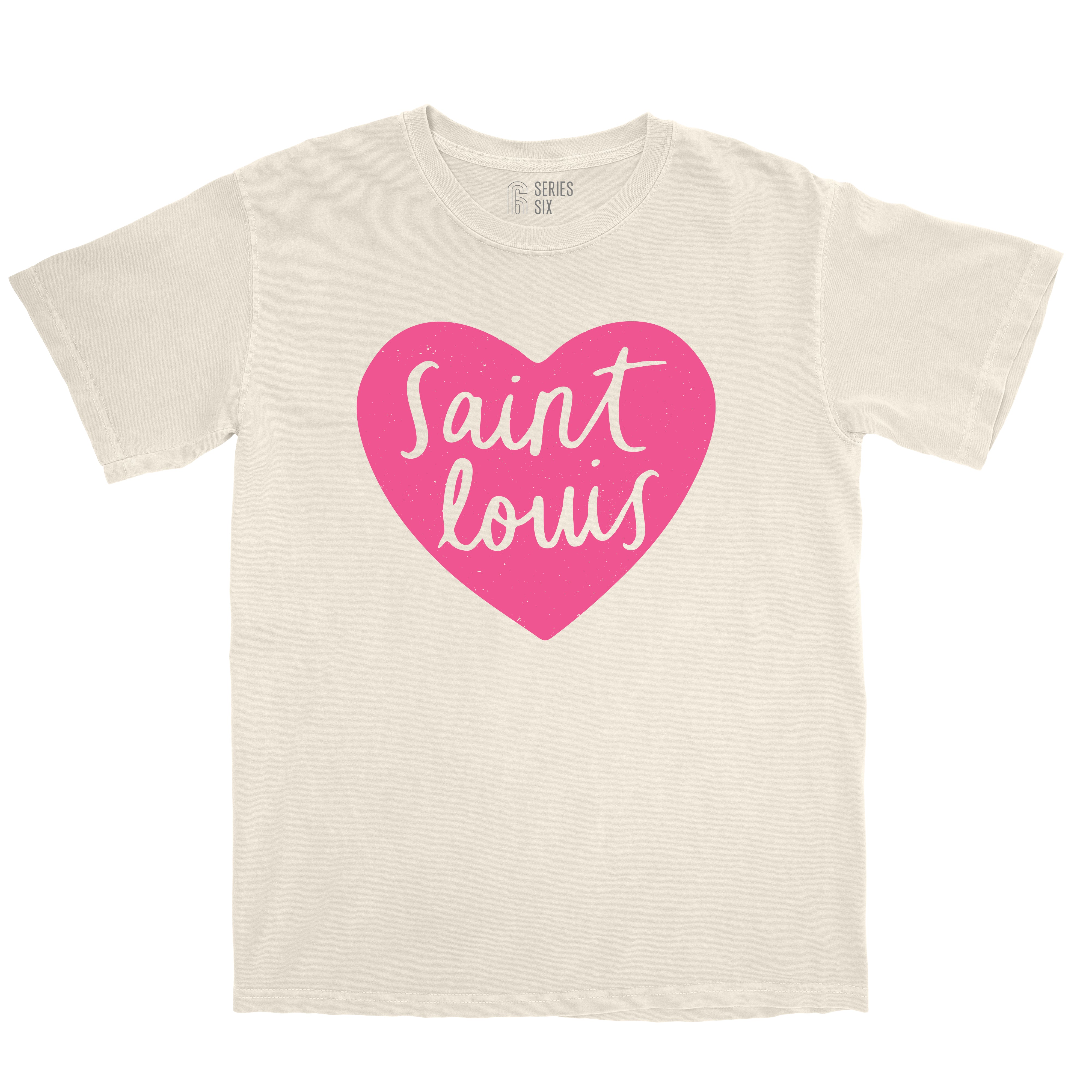 Saint Louis Heart Script Unisex Short Sleeve T-Shirt – Series Six
