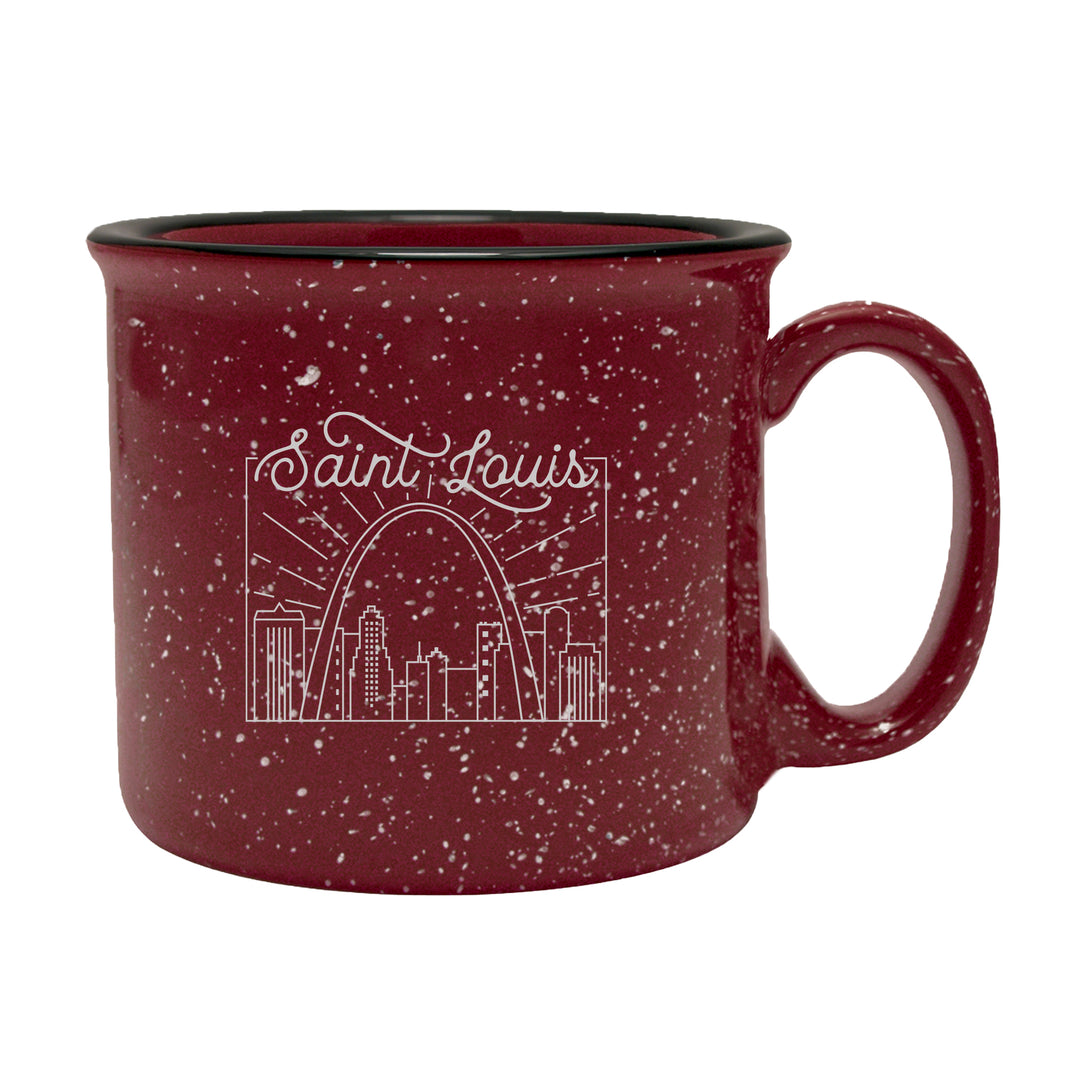 St. Louis Skyline Camper Mug - Maroon – Series Six