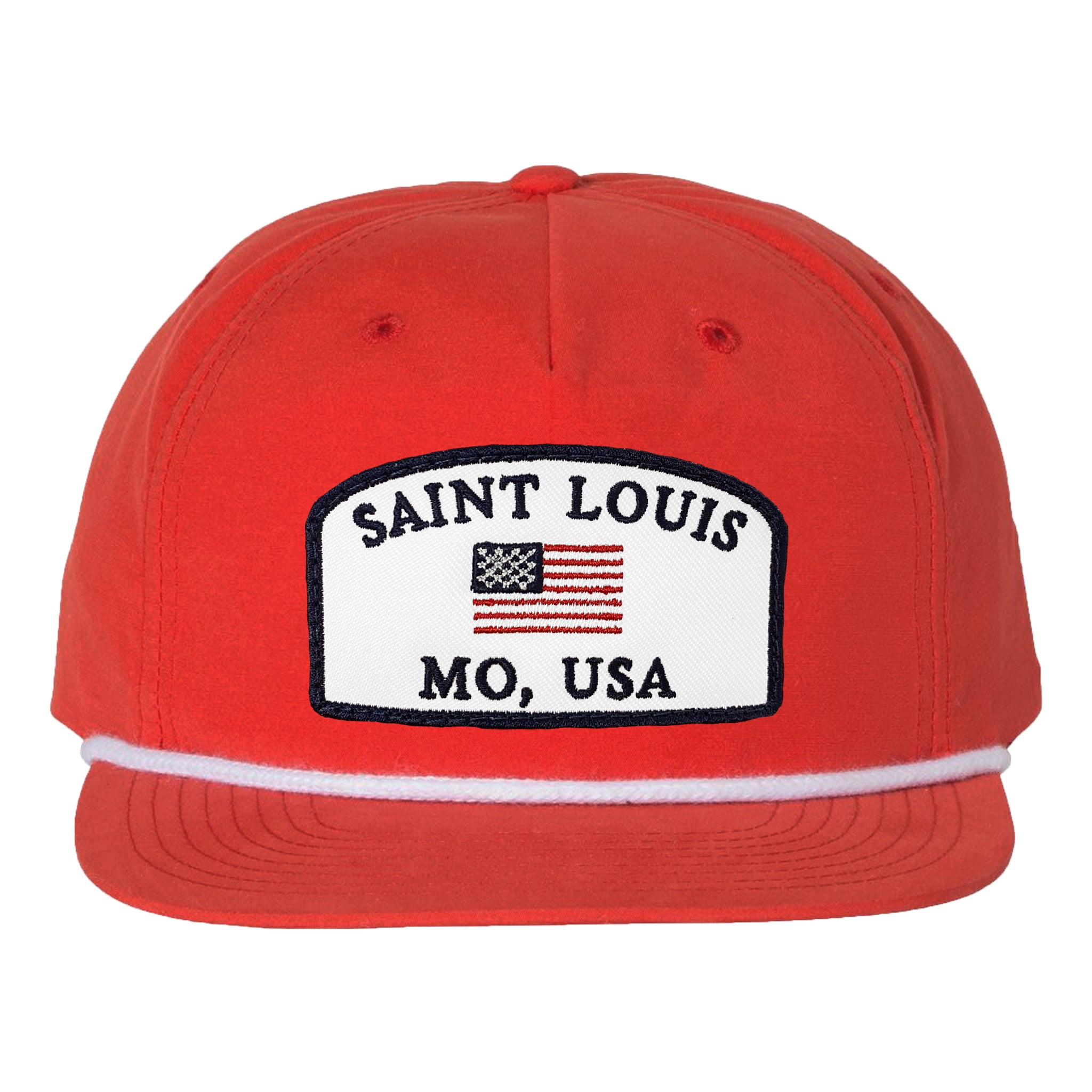Saint Louis USA Rope Bill Snapback Hat - Red – Series Six