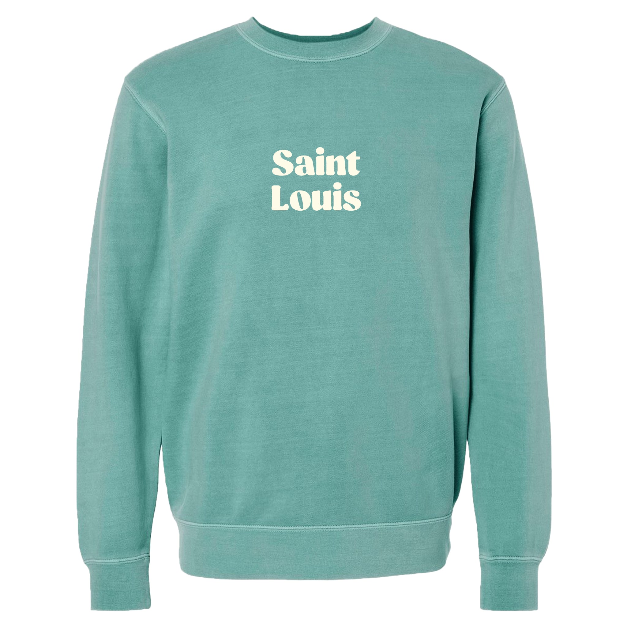 Saint Louis Puff Crewneck Unisex Sweatshirt - Mint – Series Six