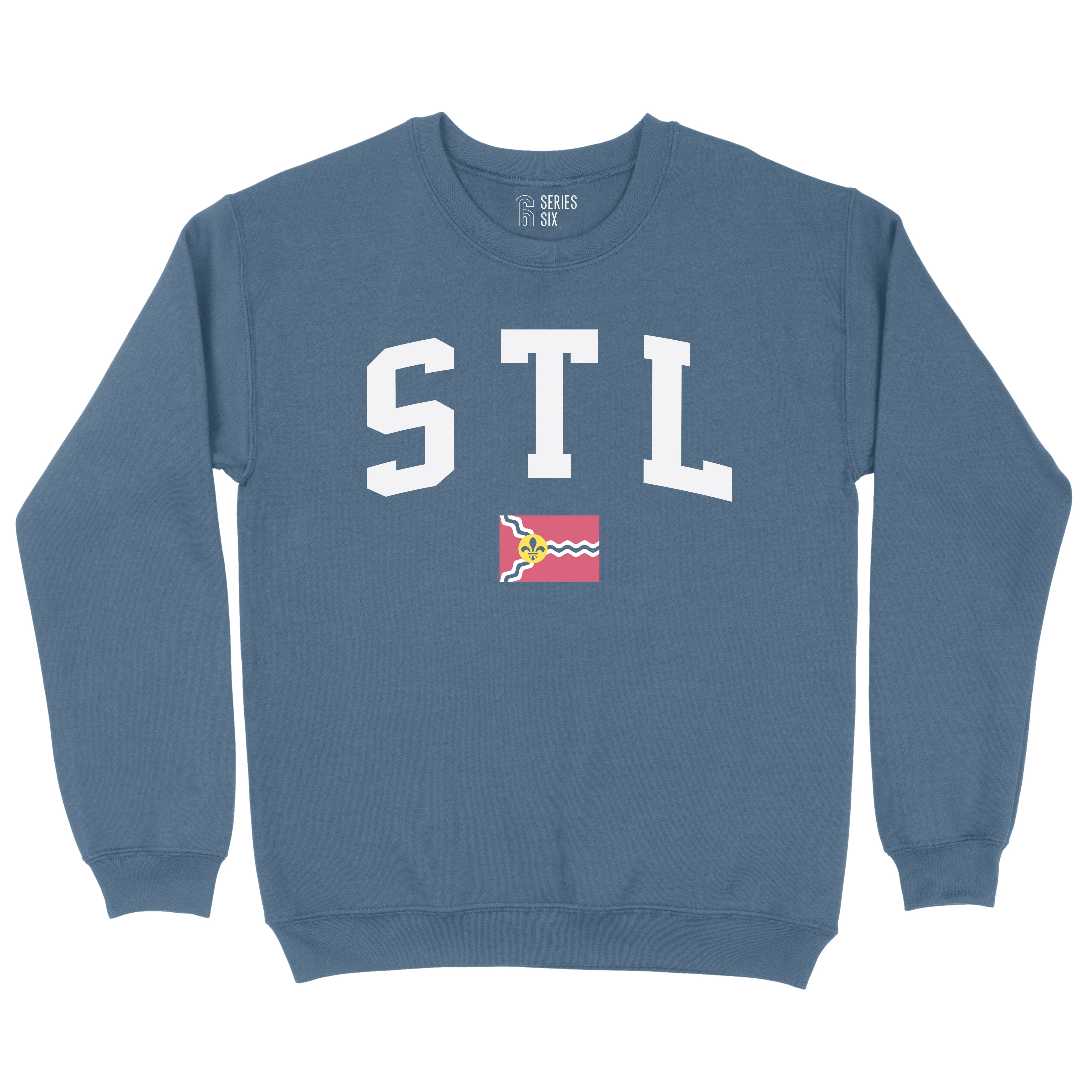 STL Flag Crewneck Unisex Sweatshirt - Blue – Series Six