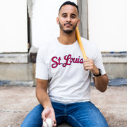 St. Louis Script Unisex Short Sleeve T-Shirt - Tan – Series Six