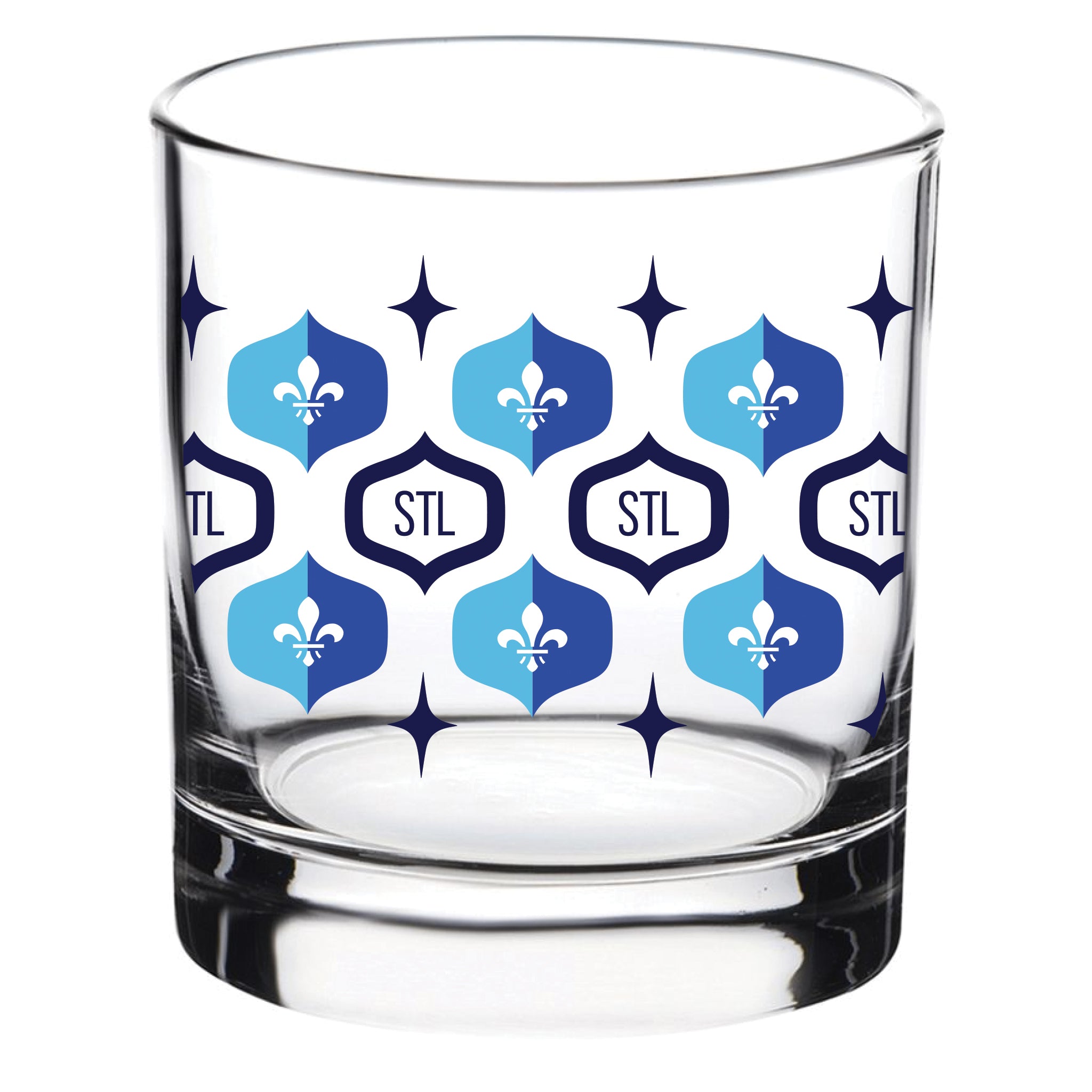 Blue STL 11oz Whiskey Glass – Series Six